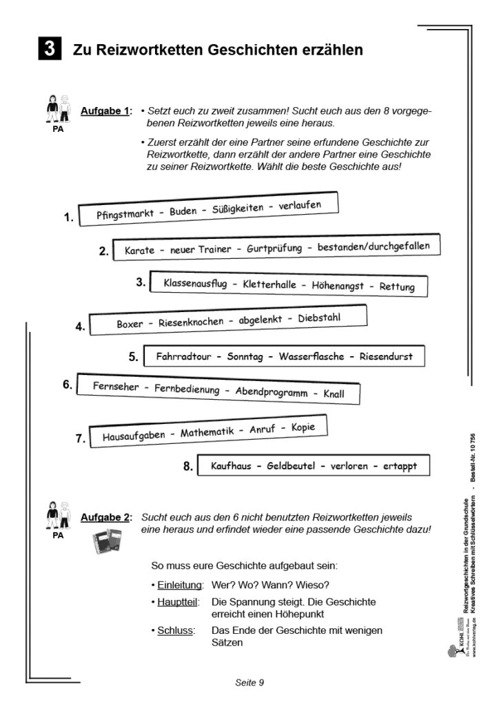 Reizwortgeschichten / Grundschule - GEOSAVER